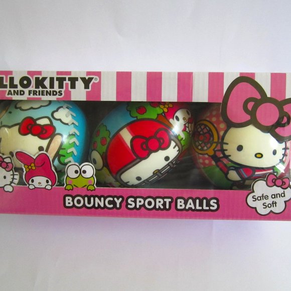 Sanrio | Toys | Hello Kitty Friends 3 Bouncy Sport Balls | Poshmark